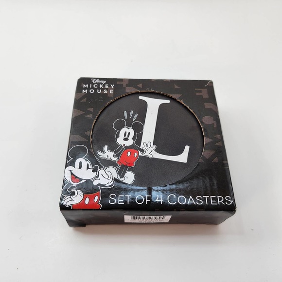 Zrike | Dining | Disneys Mickey Mouse Coasters Set Of Four L Nib | Poshmark